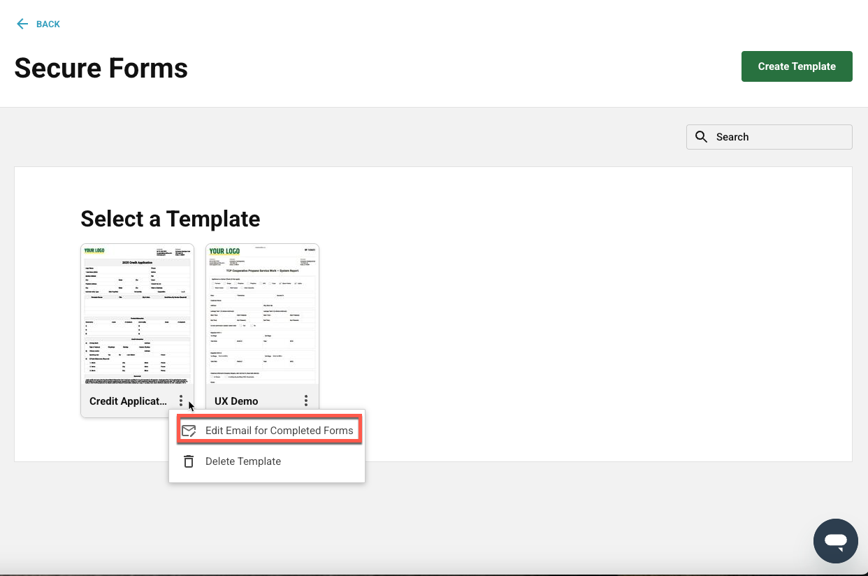 One-to-one sending of Secure Forms – AgVend